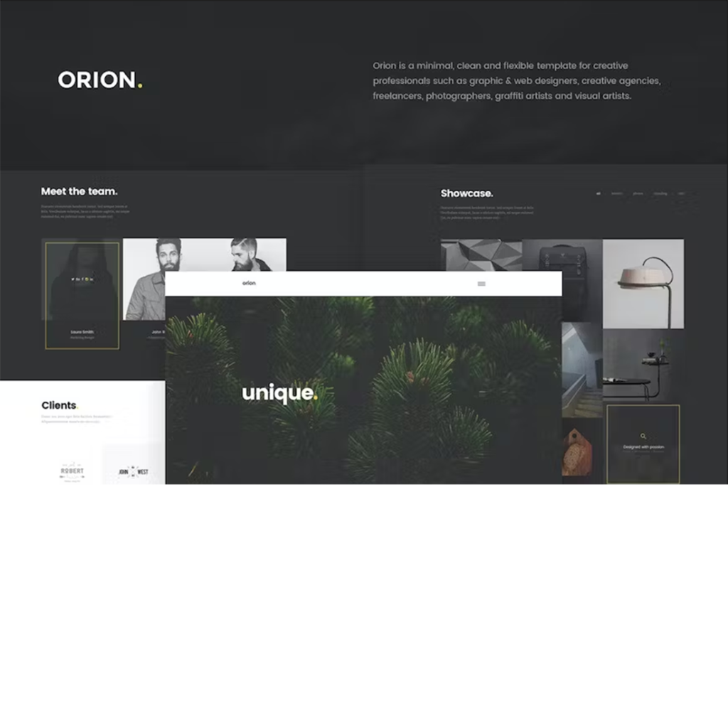 Free Portfolio Website Landing Page Template - MasterBundles