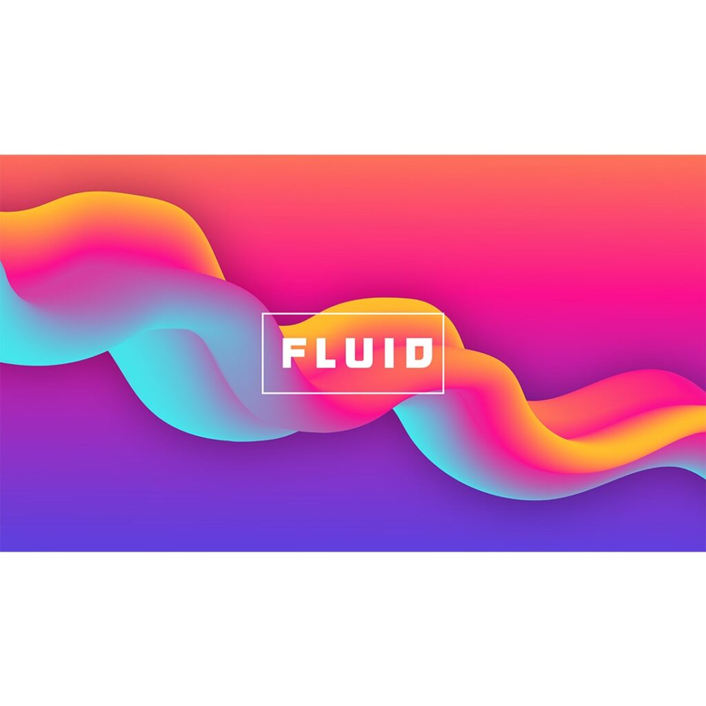 Modern Technology Fluid Background Design With Colorful Gradient ...
