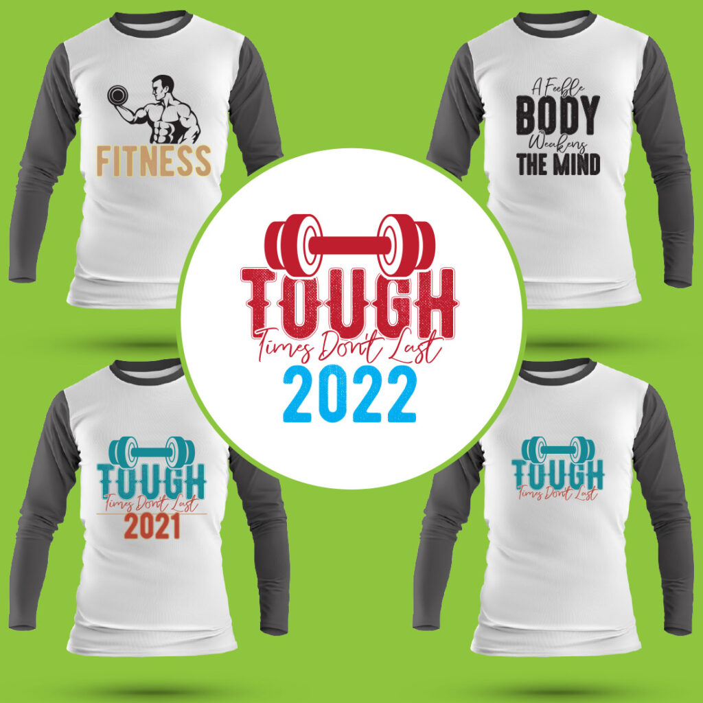 Fitness T Shirt Designs Bundle - MasterBundles