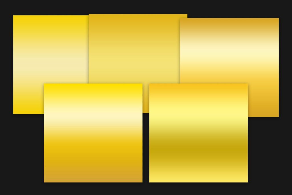Yellow Metallic Gradients – MasterBundles