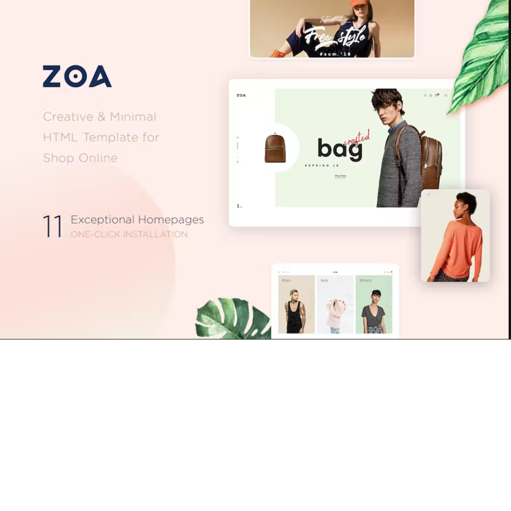 Free Minimal Portfolio HTML Template - MasterBundles