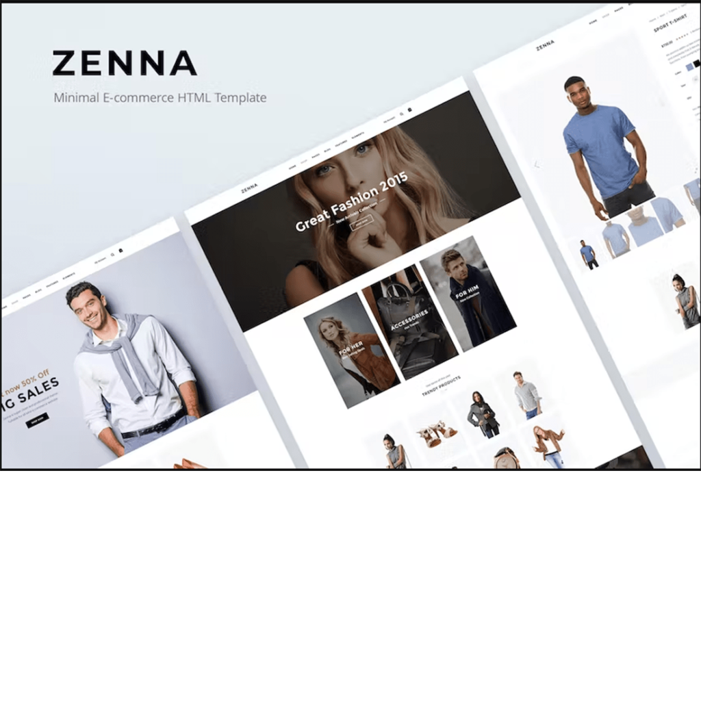 Free Minimal Ecommerce HTML Template - MasterBundles