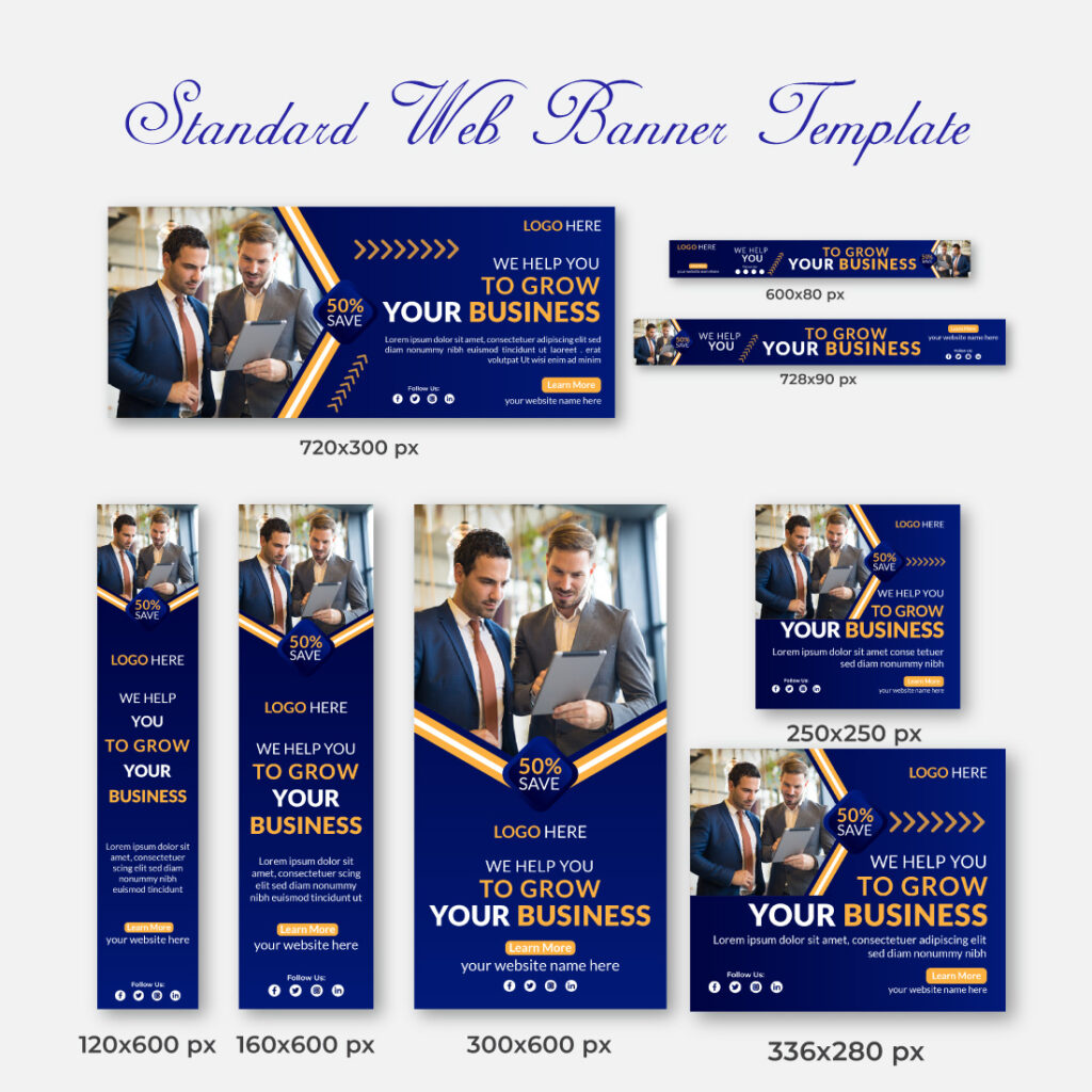 8+ Social media marketing & Web banner design Template. - MasterBundles