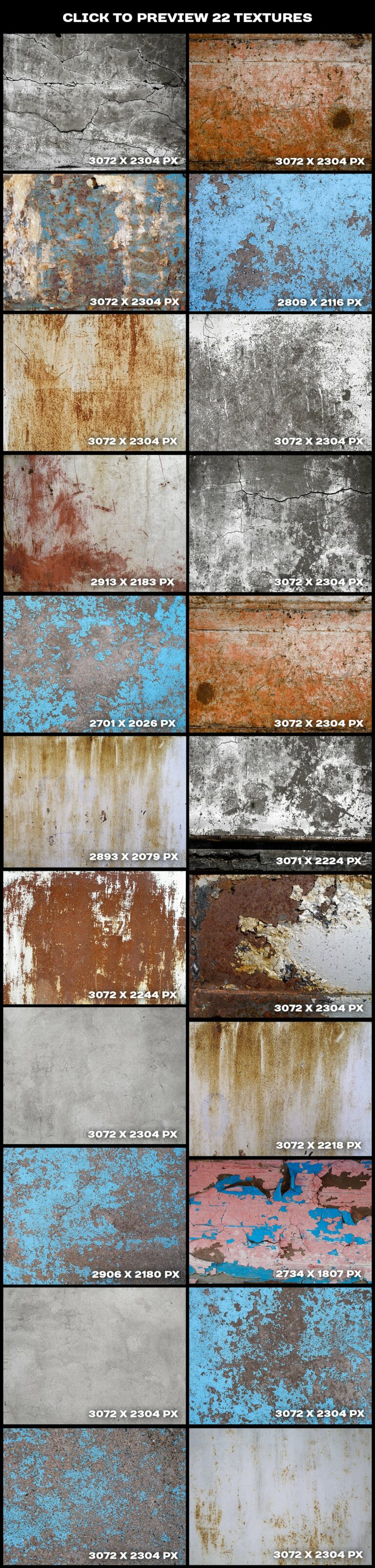Cracked paint and concrete textures – MasterBundles