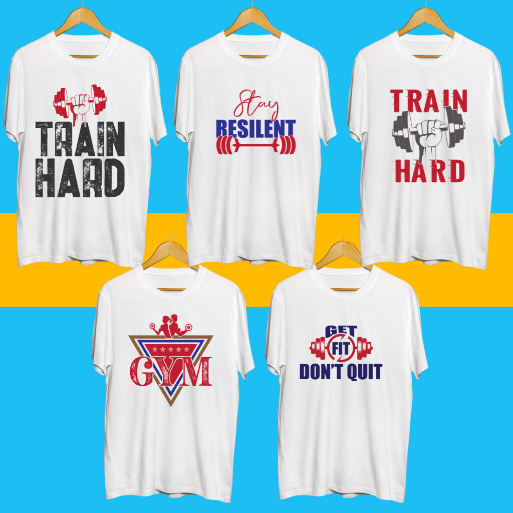 Gym SVG T Shirt Designs Bundle - MasterBundles