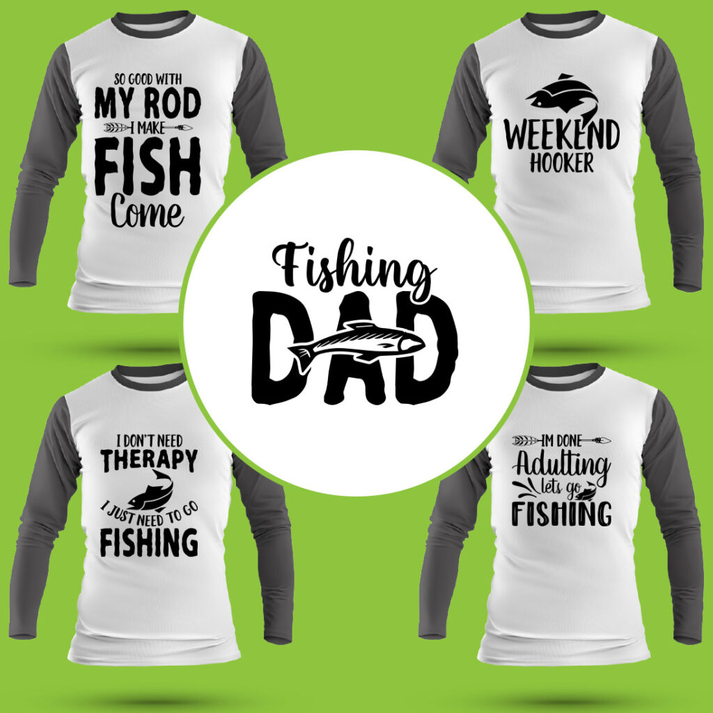 Fishing T Shirt Designs Bundle - MasterBundles