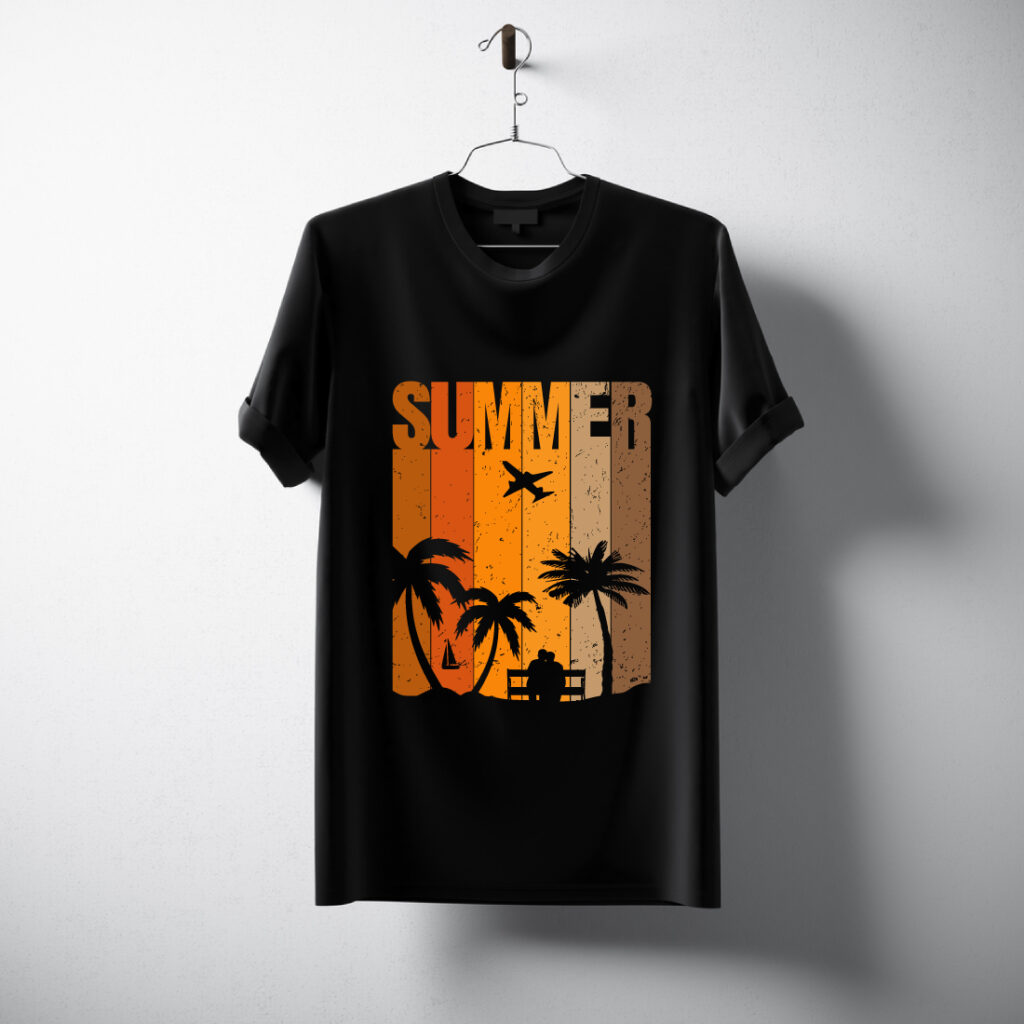 RETRO SUMMER,SURFING T-SHIRT DESIGN SVG BUNDLE,summer typography, hello ...