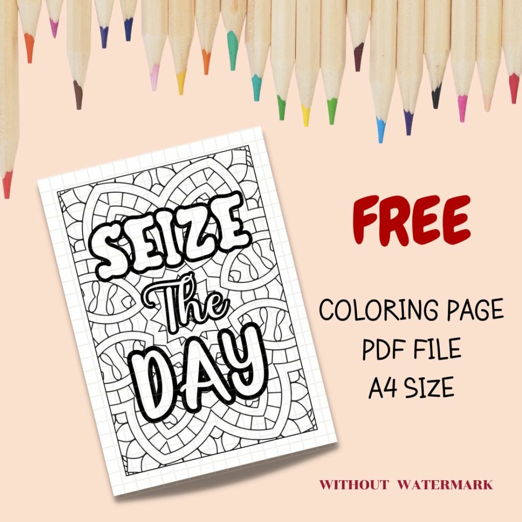FREE MOTIVATION QUOTE COLORING PAGE - MasterBundles