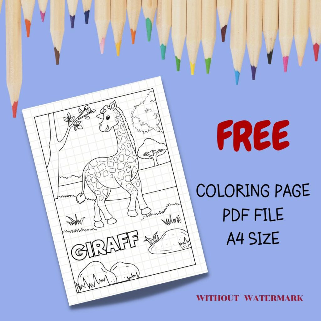 FREE ANIMAL COLORING PAGE. - MasterBundles