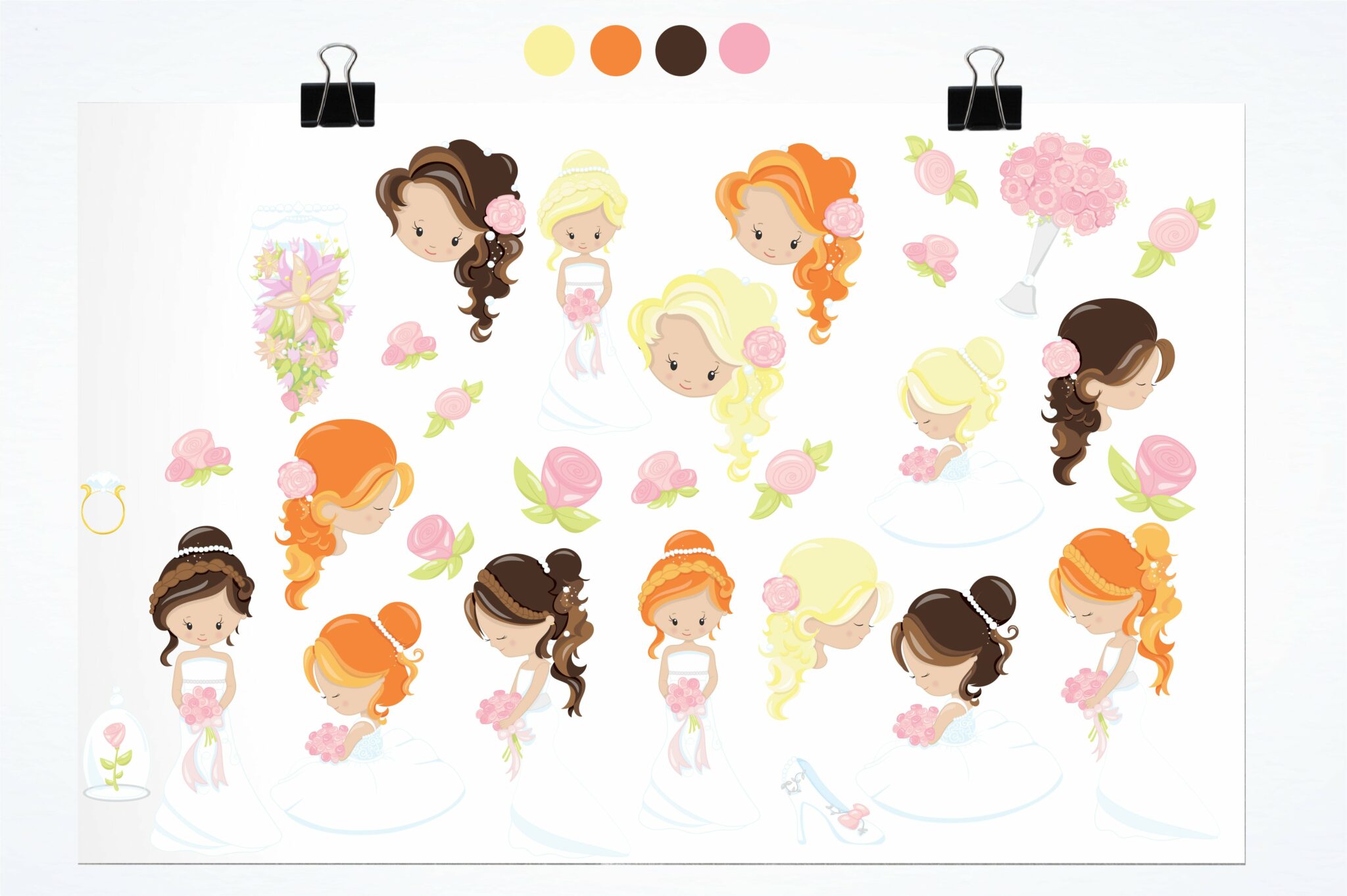 Wedding bride illustration pack – MasterBundles