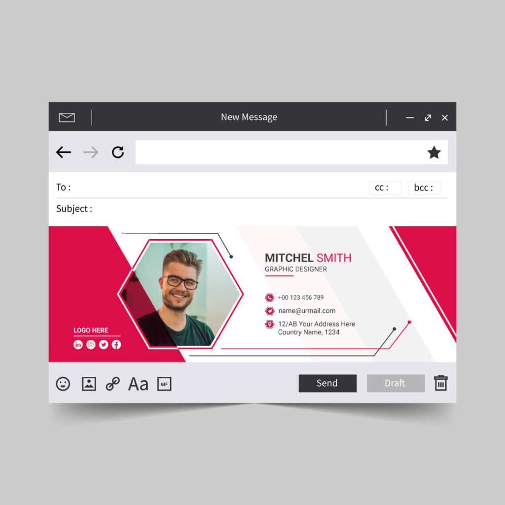 Email signature design template - MasterBundles