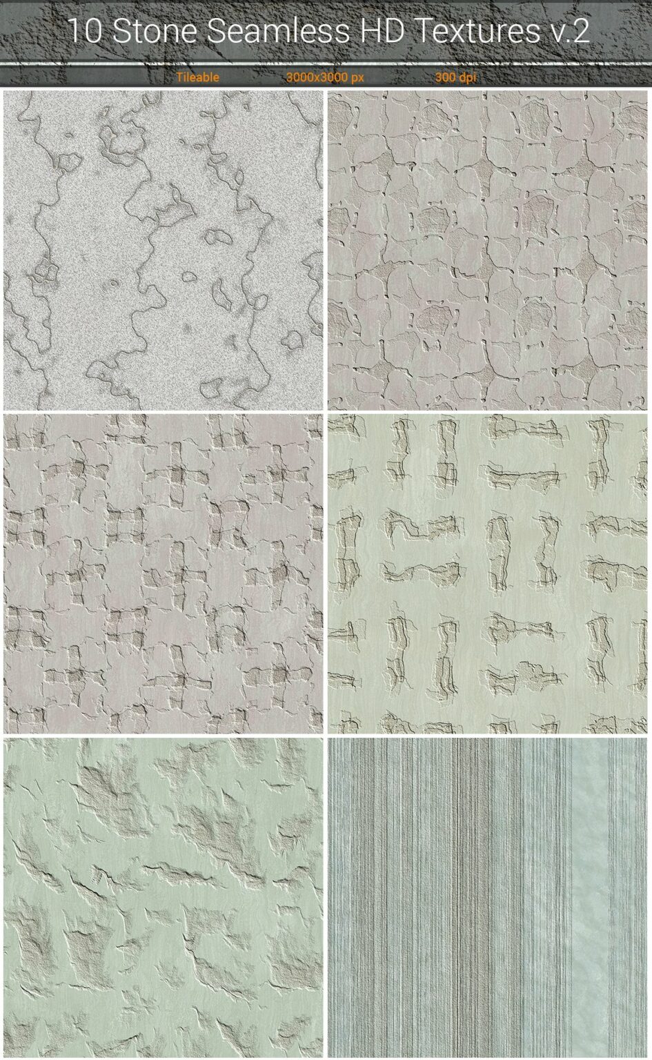 Stone HD Seamless Textures v.2 – MasterBundles