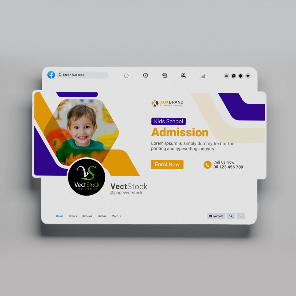 Back to school social media web banner flyer and facebook cover ...