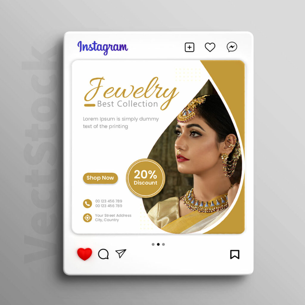 New jewelry collection service social media post banner template ...