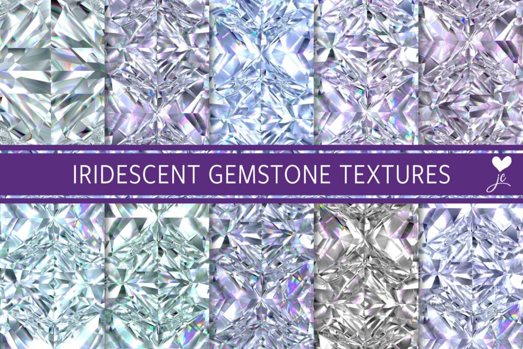 Iridescent Gemstone Textures – MasterBundles