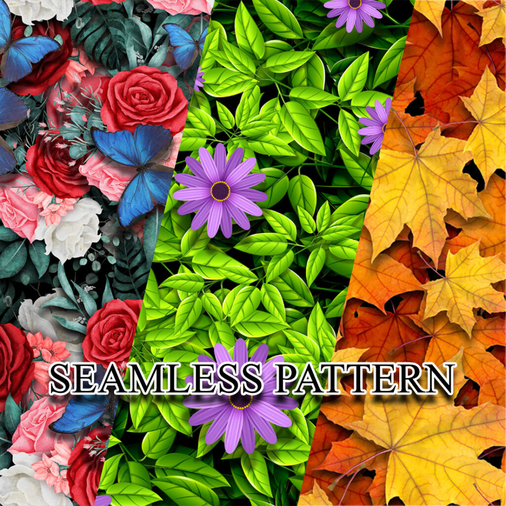 Flower Leaf Seamless Pattern - MasterBundles