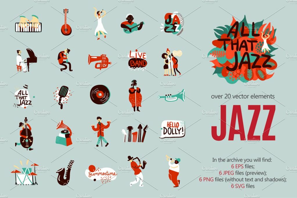 Jazz Icons Set – MasterBundles
