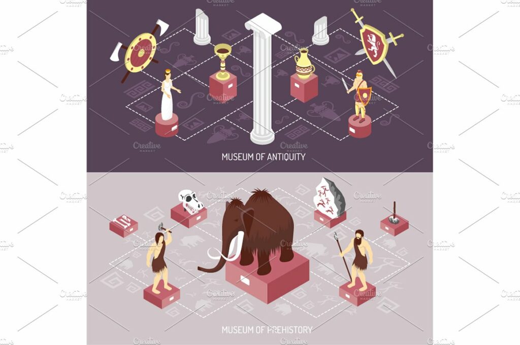 Museum Isometric Set – MasterBundles