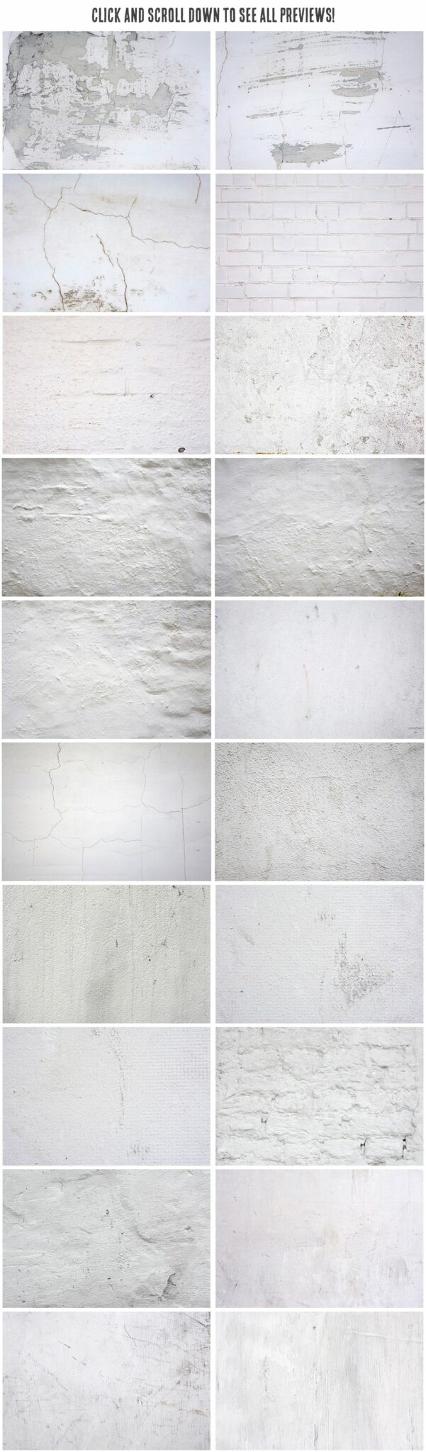 80 White Wall Textures Bundle – MasterBundles