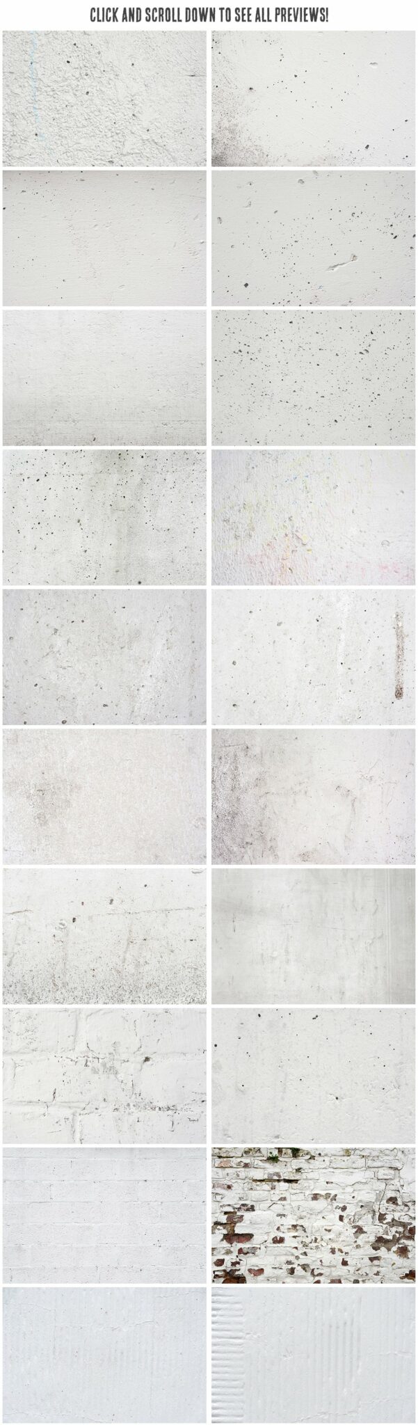80 White Wall Textures Bundle – MasterBundles