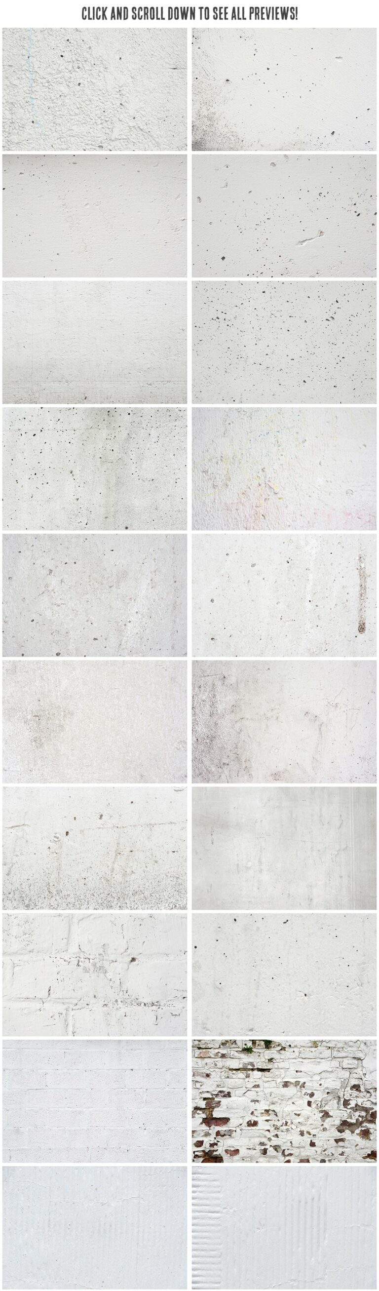 80 White Wall Textures Bundle – MasterBundles