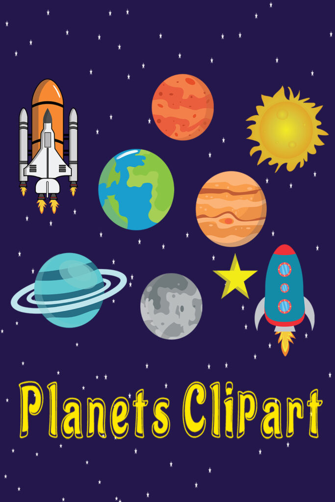 Space and Planets Clipart - MasterBundles, Space and Planets Clipart ...