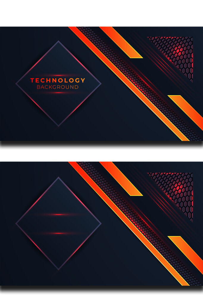 Modern Technology Background Design With Geometric Shapes And Pattern ...