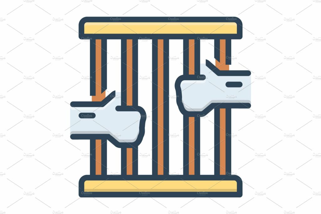 Prison jail color icon – MasterBundles