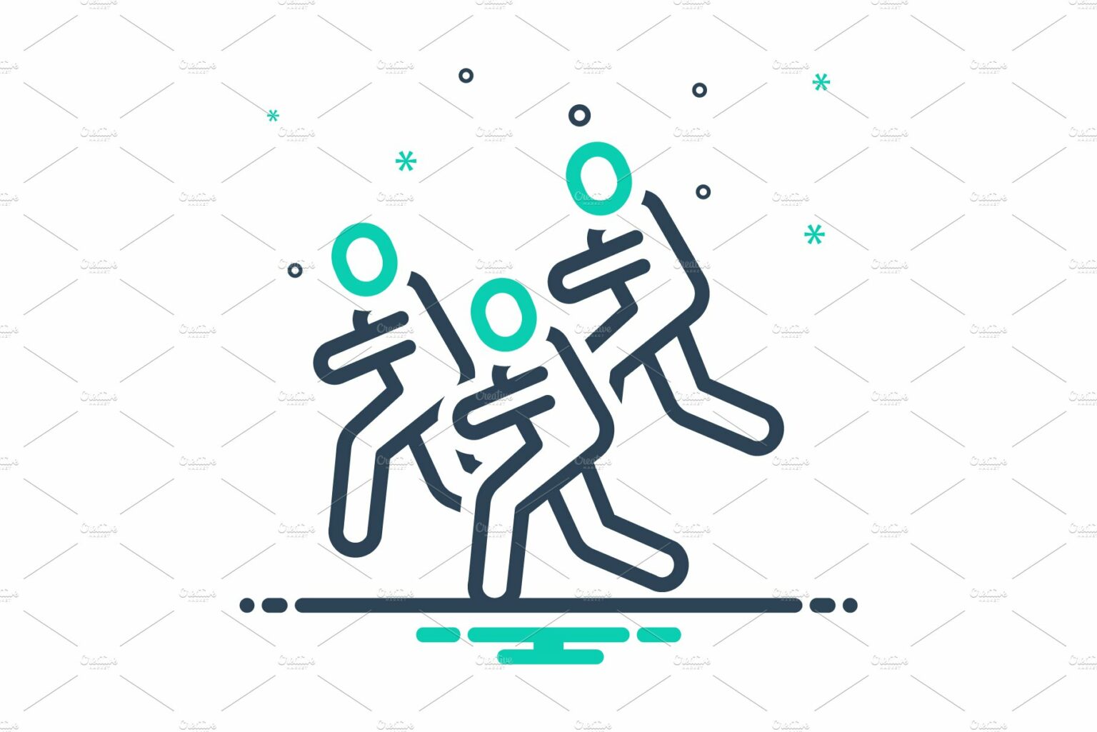 Races scamper mix icon – MasterBundles