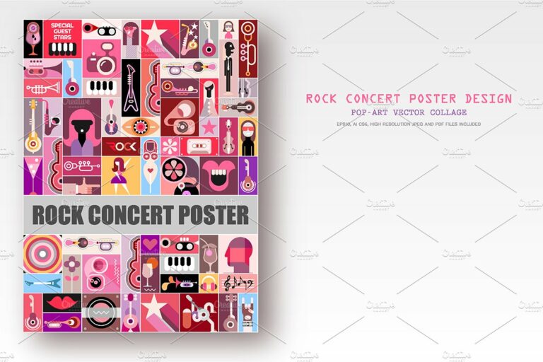 Two Rock Concert Poster designs – MasterBundles