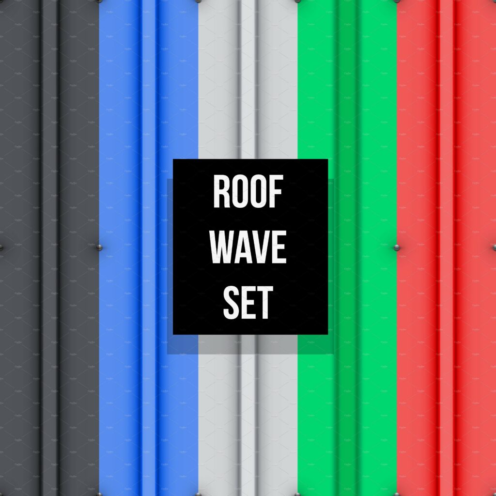 Metal roof seamless pattern set – MasterBundles