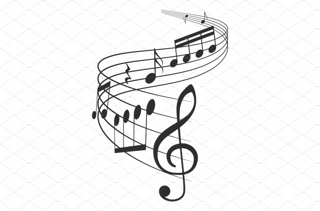 Classical music symbol. Note bearer – MasterBundles