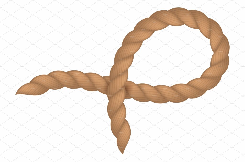 Jute lasso. Brown nautical cable – MasterBundles
