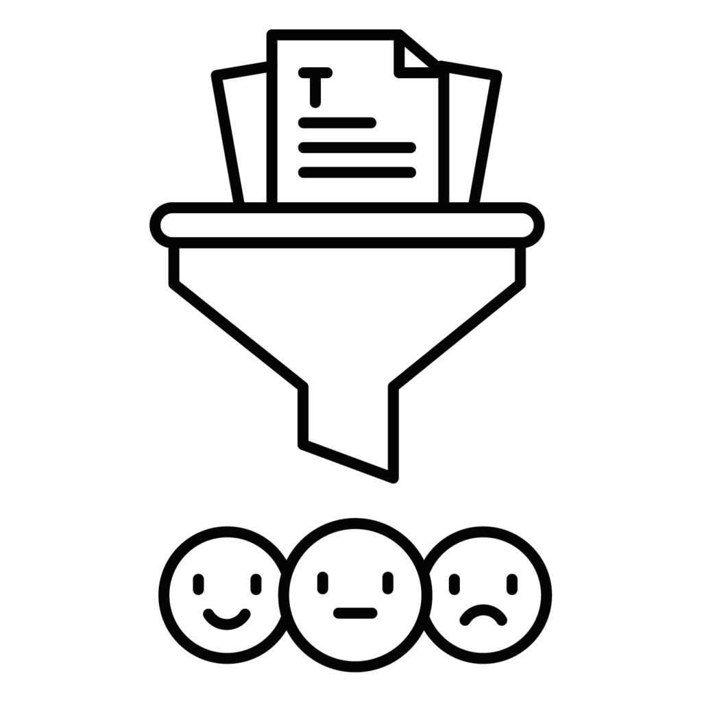 Sentiment Analysis Iconography: Vector Line Icons for Emotion ...