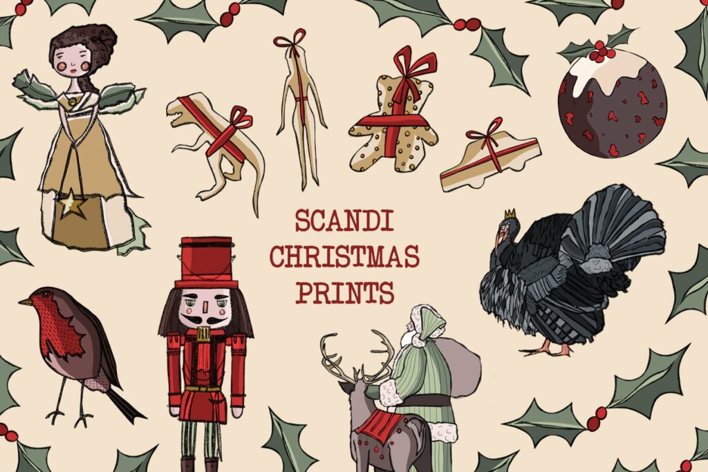 Scandi Christmas Illustrations – MasterBundles