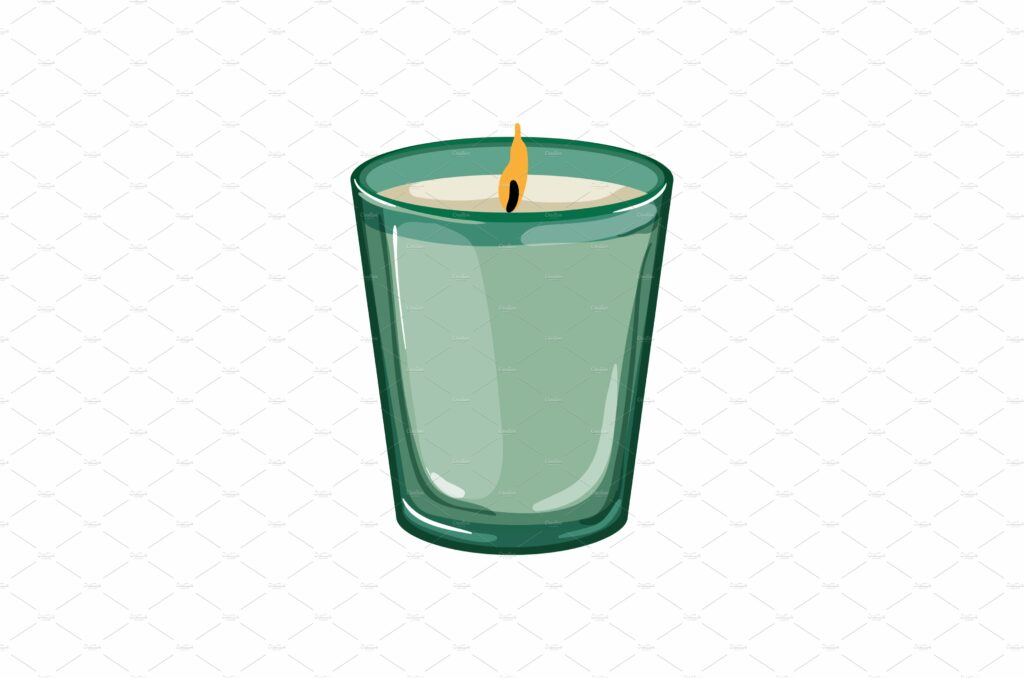 glass scented candle cartoon vector – MasterBundles
