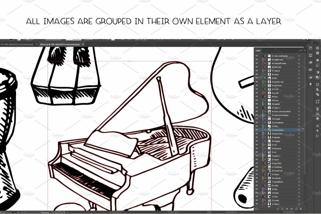Music - vector illustrations – MasterBundles