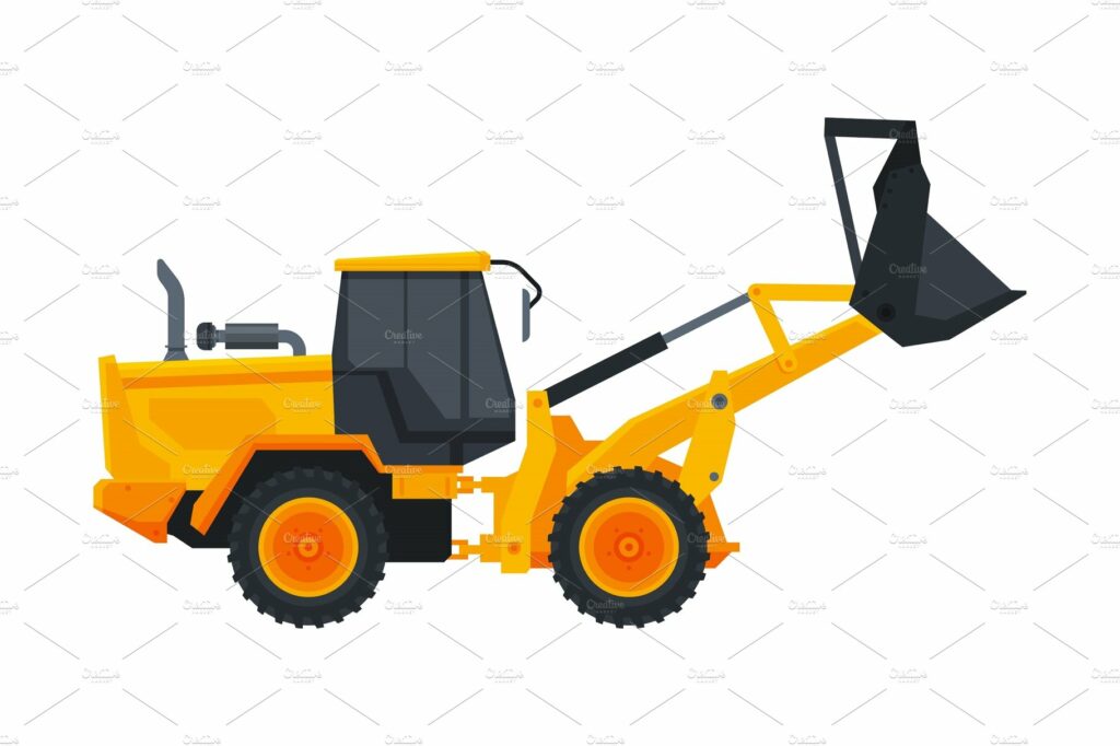 Bulldozer Construction Machinery – MasterBundles