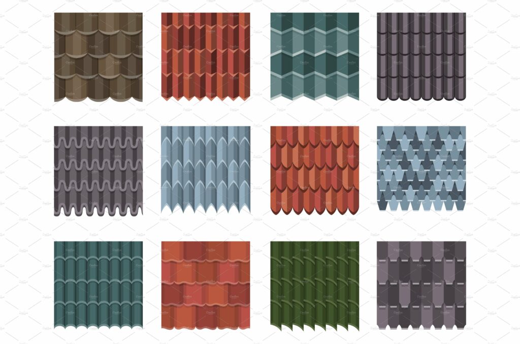 Seamless tile roof set – MasterBundles