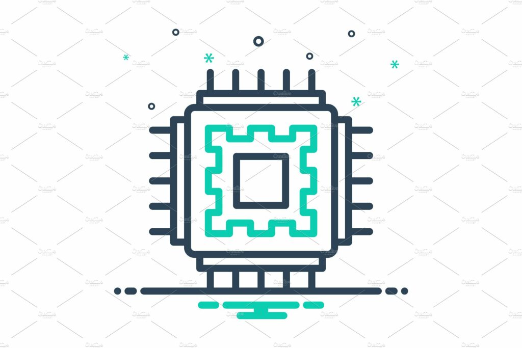 Semiconductor mix icon – MasterBundles