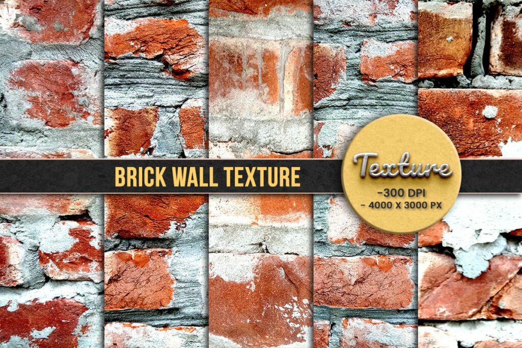 Brick wall textured background – MasterBundles