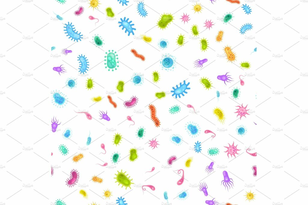 Bacteria germ seamless pattern – MasterBundles