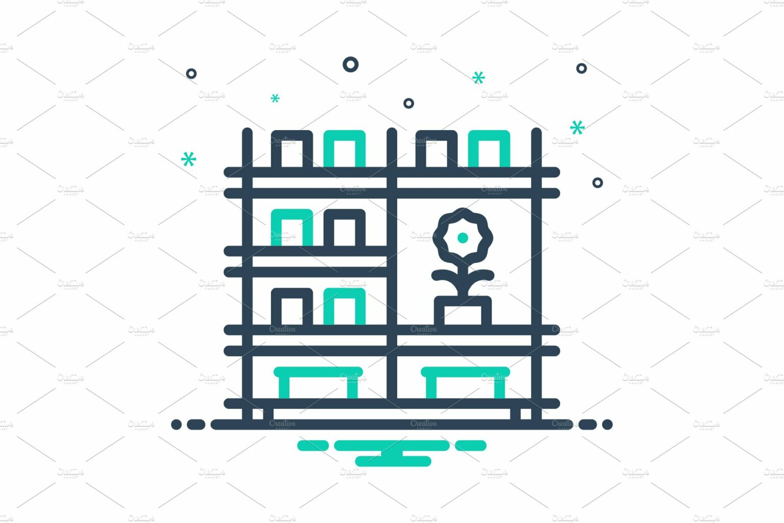 Shelf rack mix icon – MasterBundles