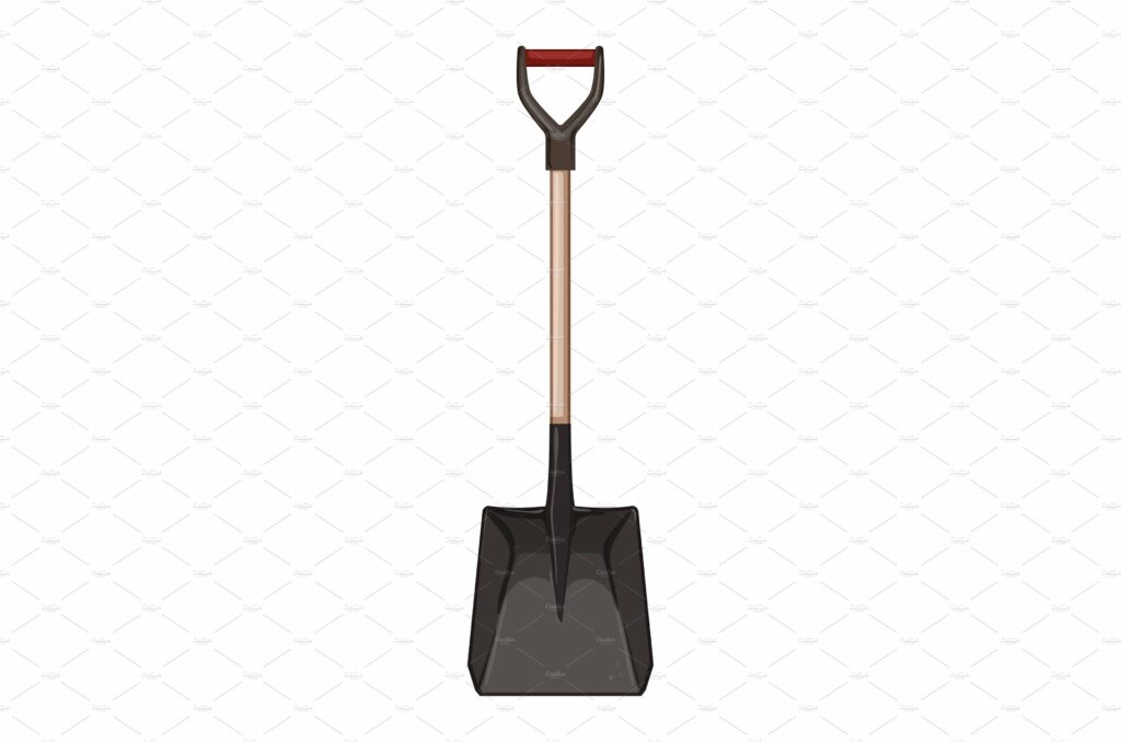 work shovel tool cartoon vector – MasterBundles
