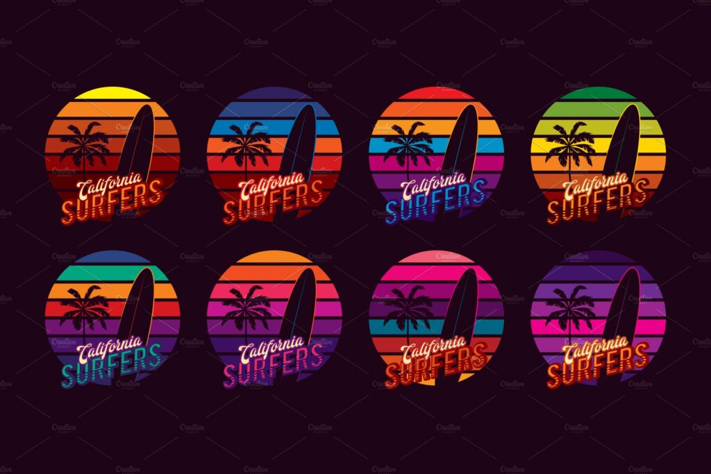 RETRO SUNSET COLLECTION – MasterBundles