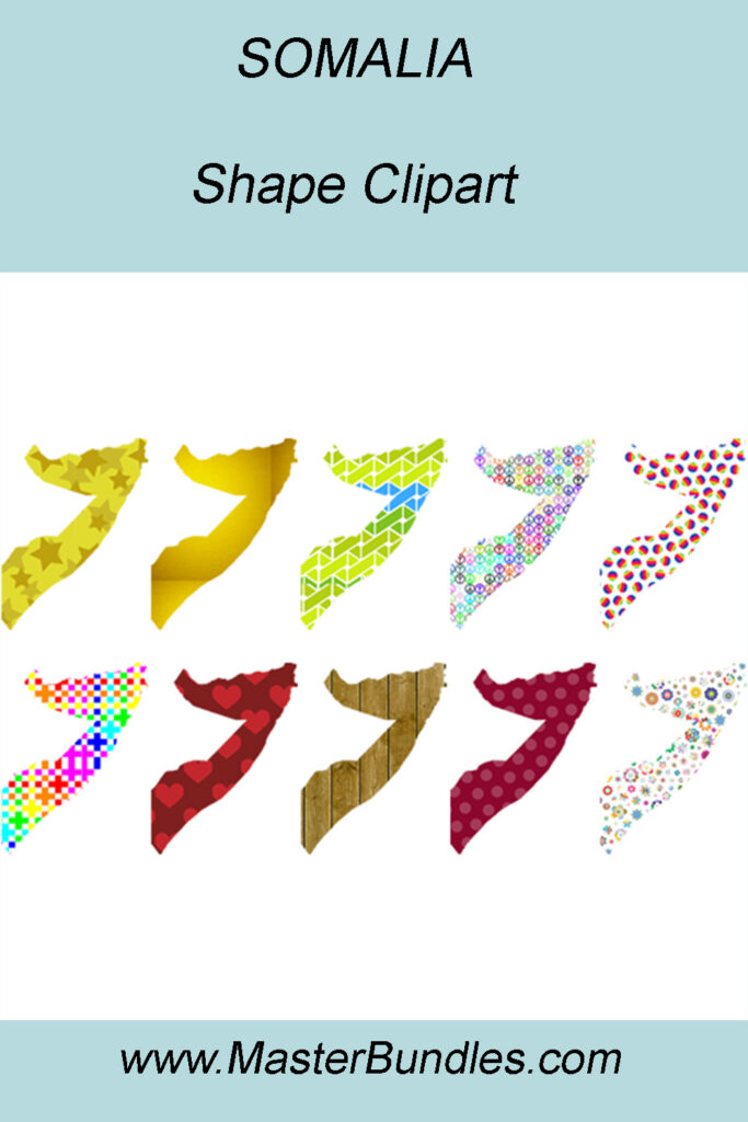 SOMALIA SHAPE CLIPART ICONS - MasterBundles