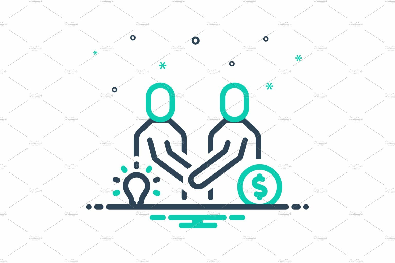 Sponsors people mix icon – MasterBundles