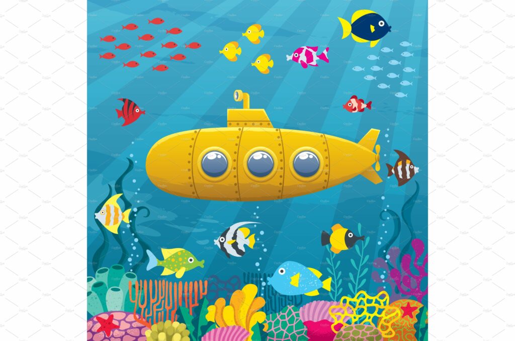 Submarine Background – MasterBundles