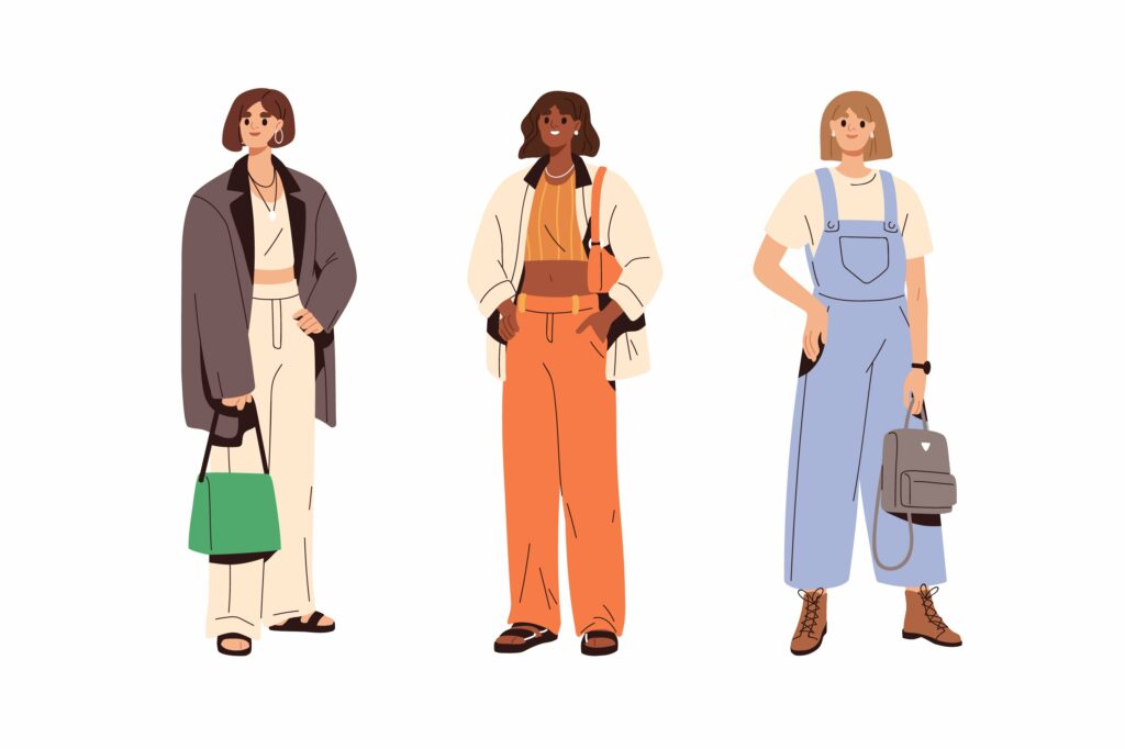 Stylish people in trendy outfits – MasterBundles