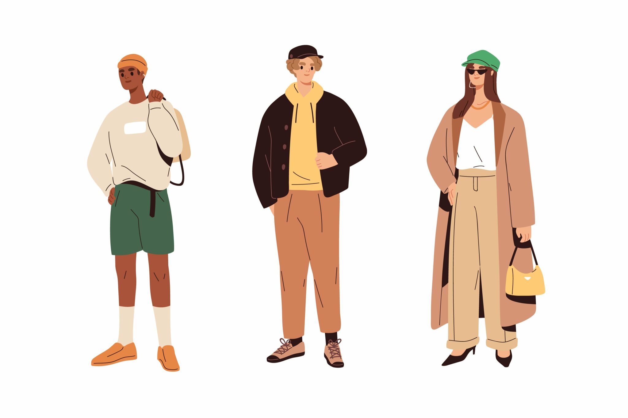 Stylish people in trendy outfits – MasterBundles